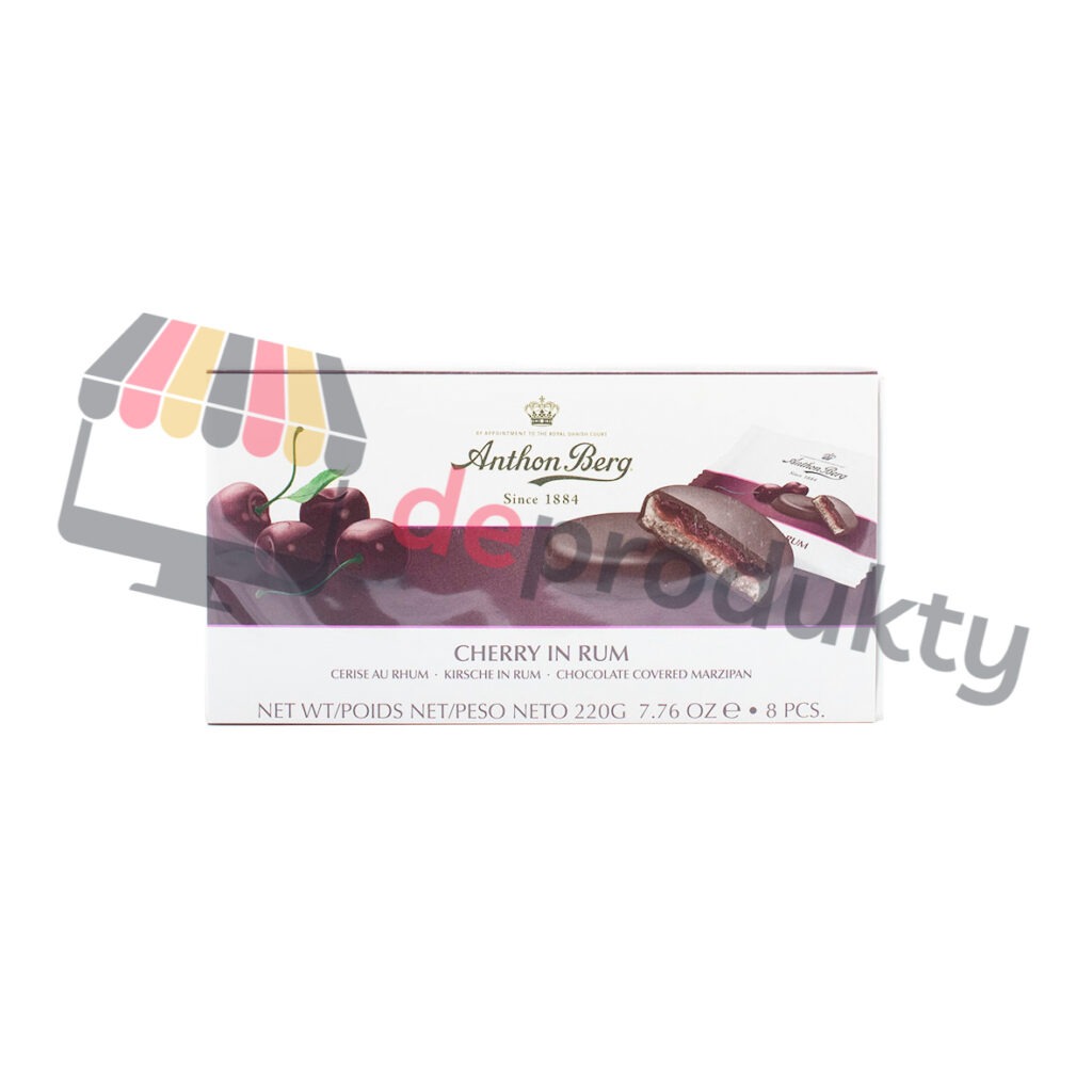 Czekoladki Anthon Berg Cherry in Rum 220g - marcepan z wiśnią